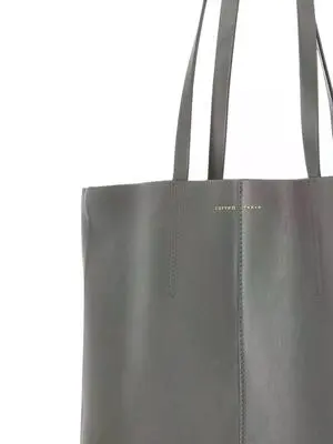 Carven Jean Logo-embossed Leather Tote Bag