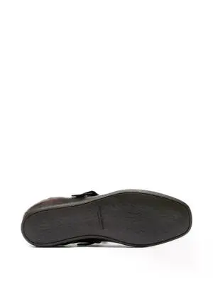 Officine Creative T-bar Perforated Buckle-fastening Ballet Flats