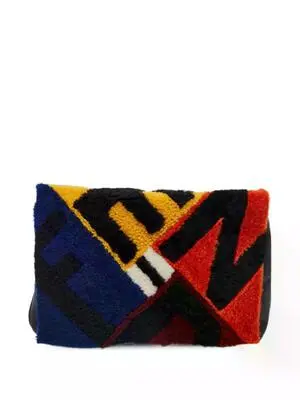 Fendi 2007 Love Letter Shearling Clutch Bag