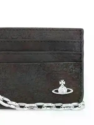 VIVIENNE WESTWOOD Flat Chain Orb-plaque Card Holder