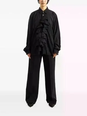 Junya Watanabe Pressed-crease Turned-up Trousers