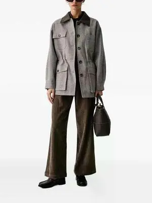 ELEH Button-fastening Single-breasted Coat