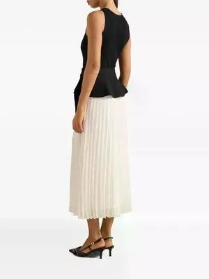 EVER NEW Peony Pleated Peplum Midi Dress