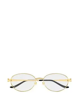Cartier Panthère De Oval-frame Glasses