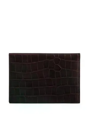YU MEI Jessie Folio Crocodile-embossed Wallet