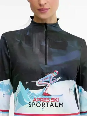 SPORTALM Base Layer Graphic-print Long-sleeve Top