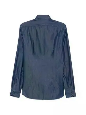 XACUS Spread-collar Denim Shirt