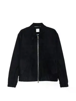 Paul Smith Suede Zip-up Jacket - Blue