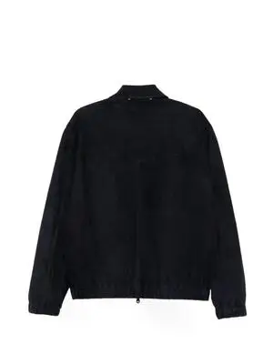 Paul Smith Suede Zip-up Jacket - Blue