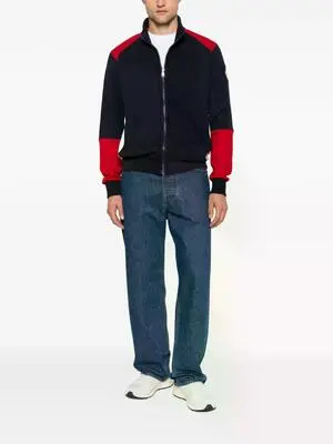 NAPAPIJRI Logo-embroidered Colour-block Sweater - Blue