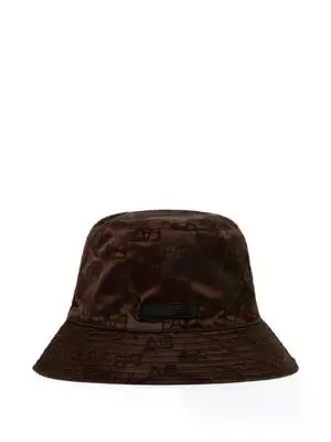 EA7 Logo-pattern Bucket Hat - Brown
