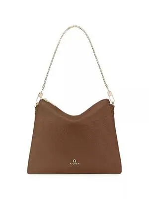 AIGNER Small Ivy Pebble-grain Shoulder Bag