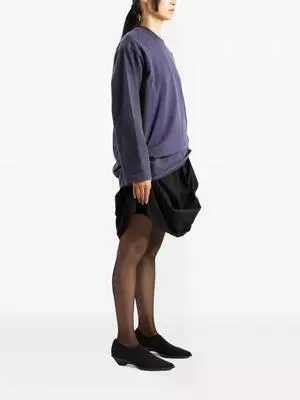 LII Long-sleeve Layered-effect Midi Dress