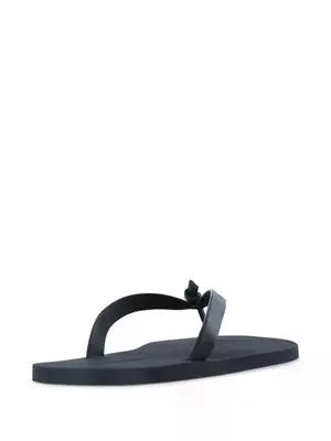 Saint Laurent Knotted Leather Flip-flops