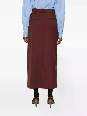 Brunello Cucinelli Front-slit Midi Skirt