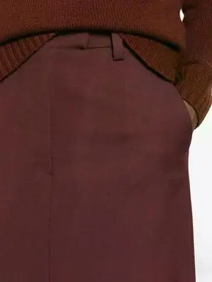 Brunello Cucinelli Front-slit Midi Skirt