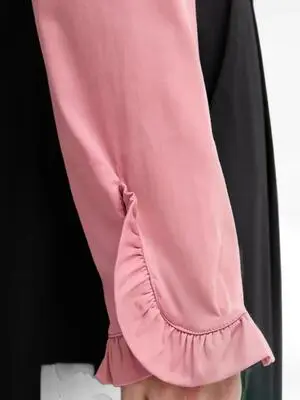 MOS MOSH Mmmattie Ruffle-cuff Collarless Shirt