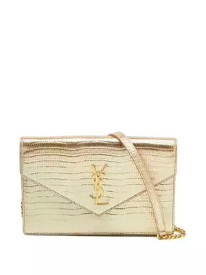 Saint Laurent Uptown Lizard-embossed Mini Bag
