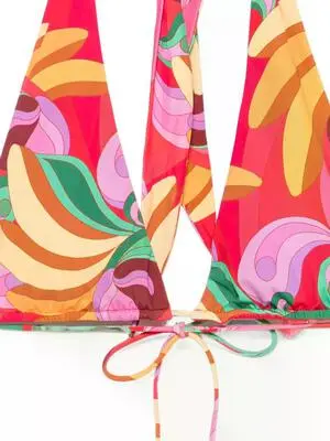 Farm Rio Graphic-print Bikini Top