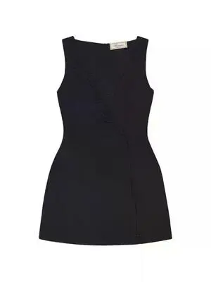 Blumarine Rose-embroidered Sleeveless Mini Dress