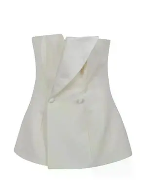 P.a.r.o.s.h Double-breasted Strapless Top