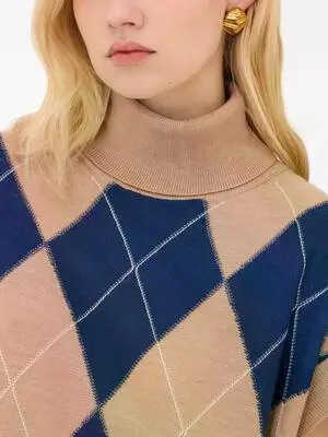 OTTOD'AME Argyle-knit Sleeveless Vest