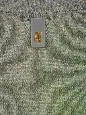Alberta Ferretti Lace-trim V-neck Sweater