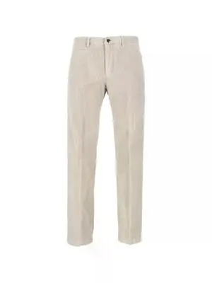 BRIGLIA 1949 Corduroy-effect Slim-fit Chino Trousers - Neutrals