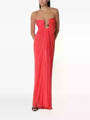 Christopher Esber Helix Crystal-embellished Strapless Maxi Dress