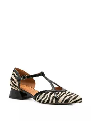 Chie Mihara Hidrow Zebra-print Pumps - Neutrals