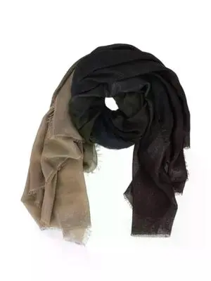 Faliero Sarti Diamante Frayed Scarf - Brown