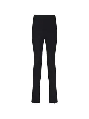 THE FRANKIE SHOP Zip-hem Ribbed-knit Trousers
