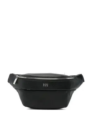BOSS Grained-effect Belt Bag - Black