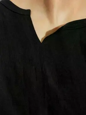 Yohji Yamamoto Asymmetrical-cut T-shirt