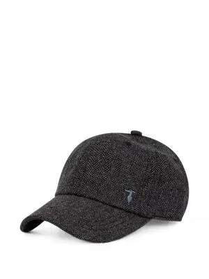 TRUSSARDI Herringbone-pattern Baseball Cap - Grey