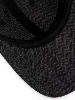 TRUSSARDI Herringbone-pattern Baseball Cap