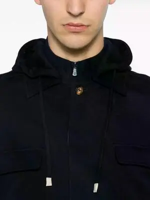 Eleventy Hooded Wool Jacket