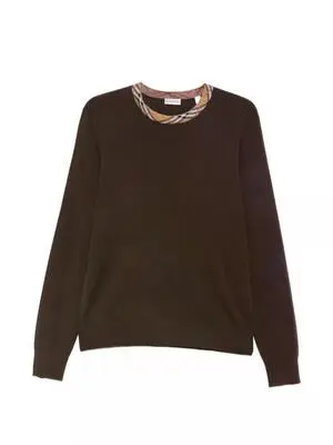 Burberry Check-trim Long Sleeve T-shirt
