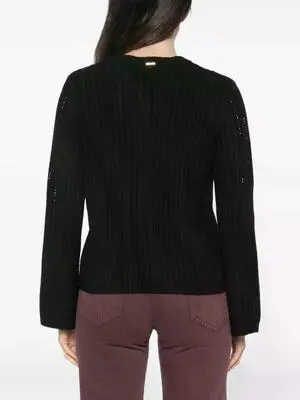 TWINSET Ribbed-knit Sequin-embellished Sweater