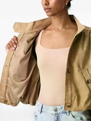 Bardot Puff-sleeve Button-up Jacket