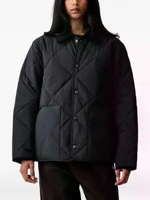 Barbour Diamond-quilted Corduroy-collar Jacket
