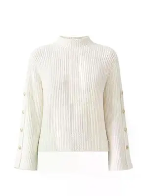 TWINSET Ribbed-knit Button-detail Sweater