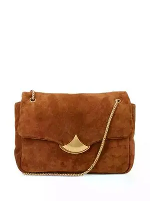 SESSUN Large Puffy Chain-link Shoulder Bag - Brown