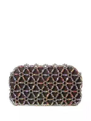 0711 TBILISI Tebea Bead-embellished Clutch Bag - Brown