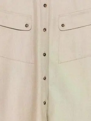 Bogner Robyn Herringbone-weave Flap-pocket Shirt