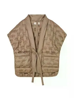 PSOPHIA Quilted Tie-fastening Gilet