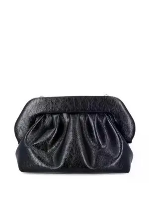 THEMOIRE Bios Ruched Clutch Bag - Black