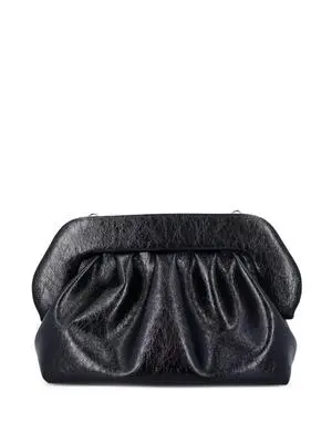 THEMOIRE Bios Ruched Clutch Bag - Black