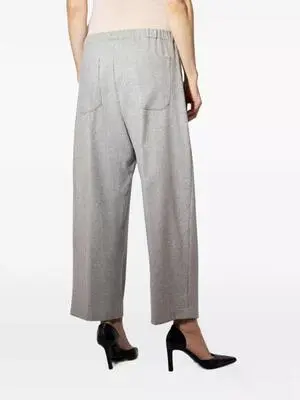 Liviana Conti Alfred Micro-check Elasticated Trousers