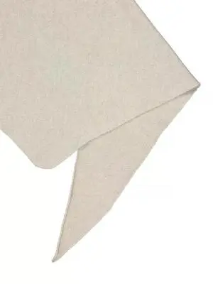 LISA YANG Florianne Triangle Knitted Scarf - Neutrals